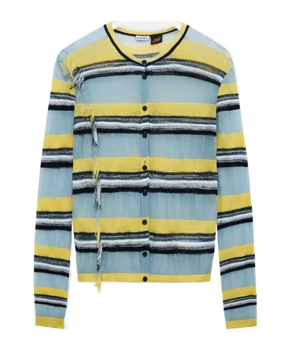 Loewe Cardigan In Viscose And Cotton Blend
