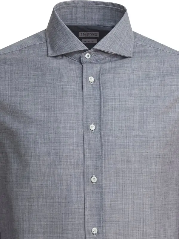 Brunello Cucinelli Long Sleeved Buttoned Shirt