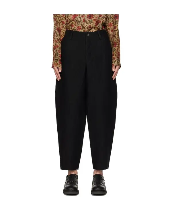 UMA WANG Cropped Tapered Trousers