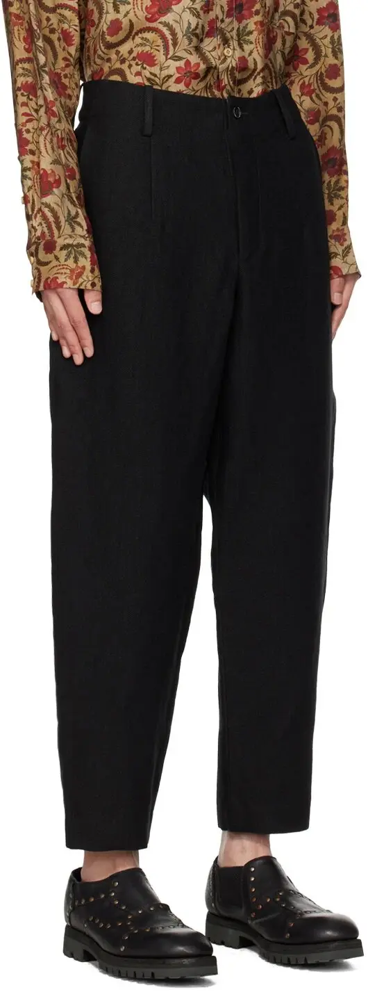 UMA WANG Cropped Tapered Trousers