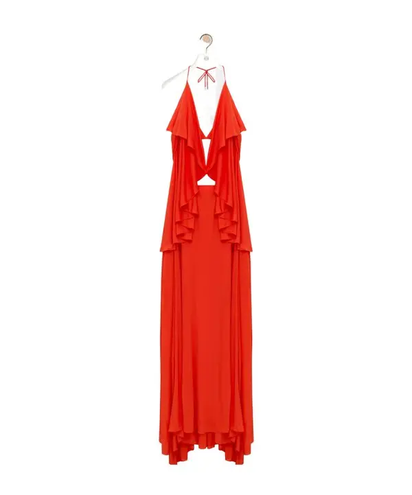 Loewe Dress In Crepe Viscose