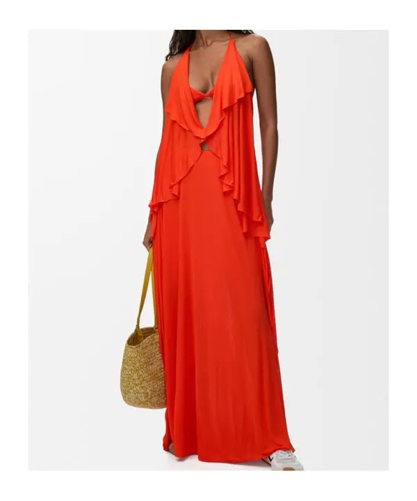 Loewe Dress In Crepe Viscose