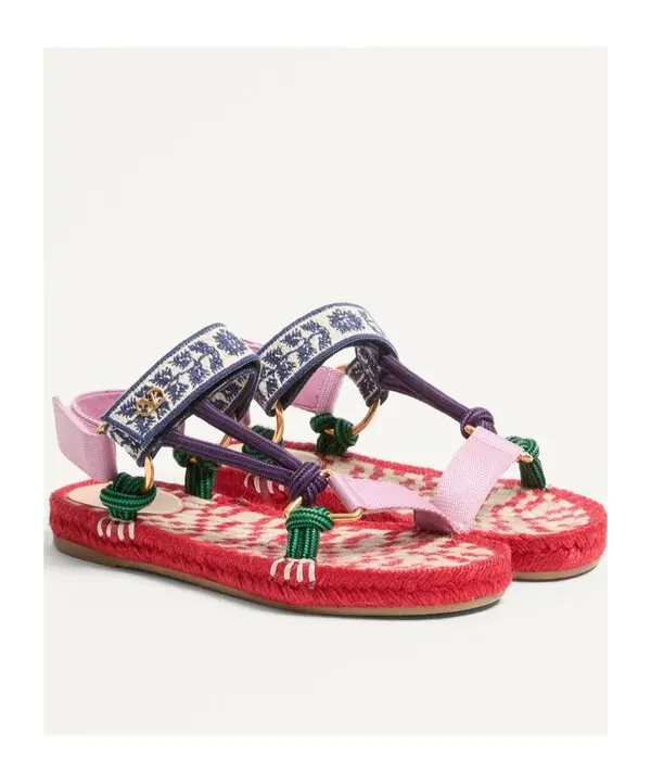 Valentino Garavani Lake Powell Open Toe Espadrille Sandals - Multicolor
