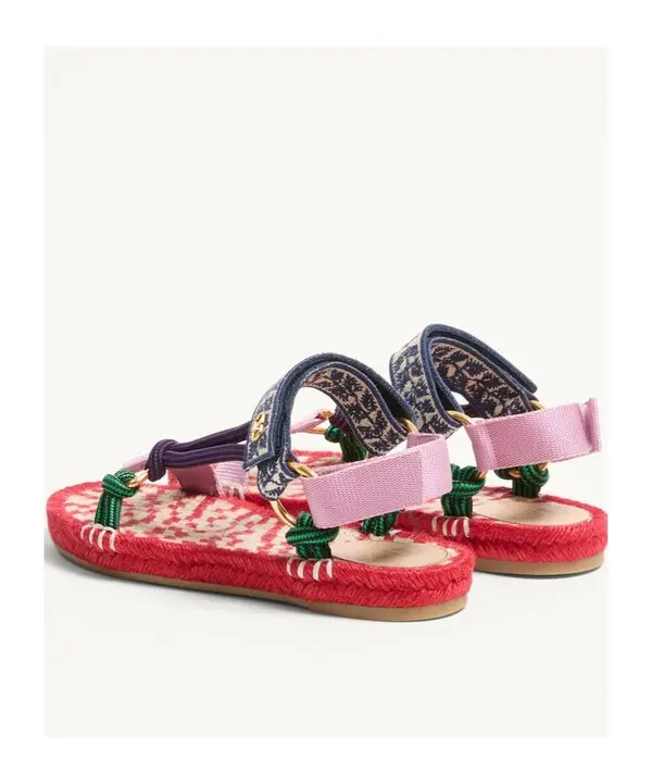 Valentino Garavani Lake Powell Open Toe Espadrille Sandals - Multicolor