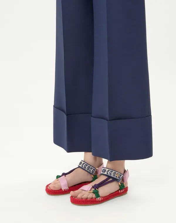 Valentino Garavani Lake Powell Open Toe Espadrille Sandals - Multicolor