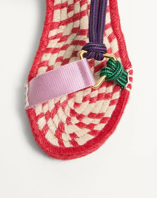 Valentino Garavani Lake Powell Open Toe Espadrille Sandals - Multicolor