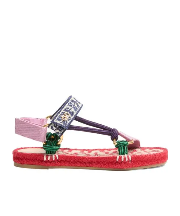 Valentino Garavani Lake Powell Open Toe Espadrille Sandals - Multicolor