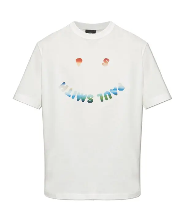 Paul Smith Smile Logo Crewneck T-shirt - White