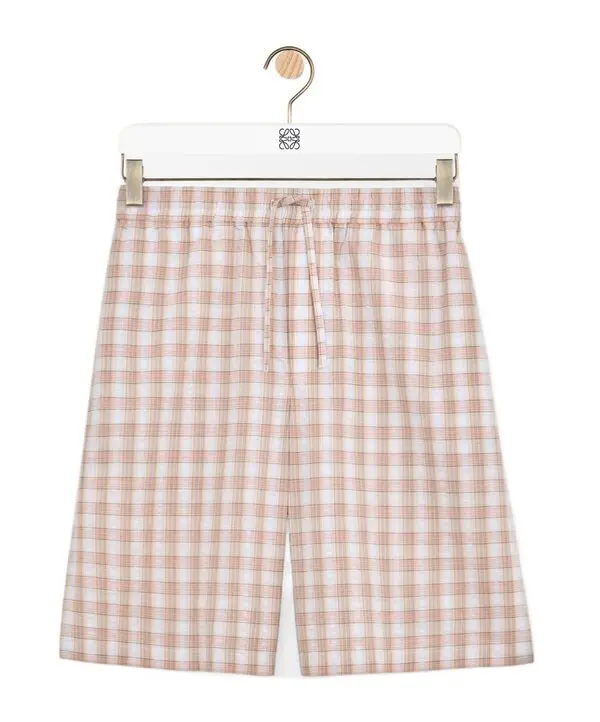 Loewe Drawstring Shorts With Embroidered Letter Rearrangement
