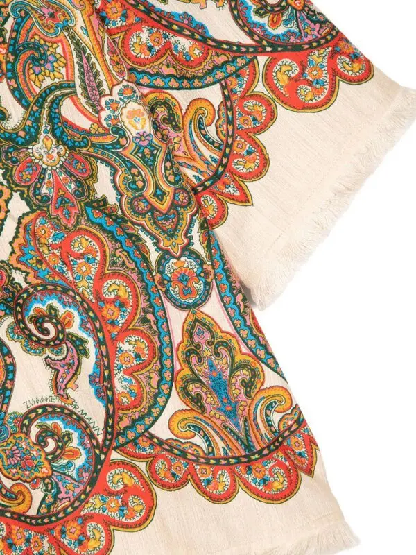 Zimmermann Abstract Pattern Hooded Jacket