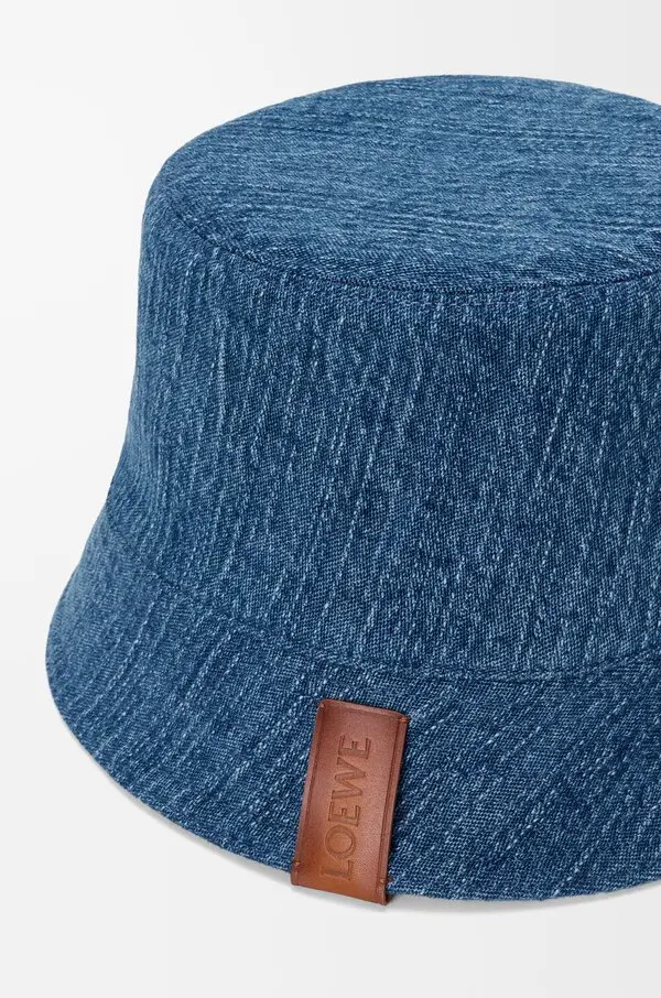 Loewe Reversible Bucket Hat In Denim