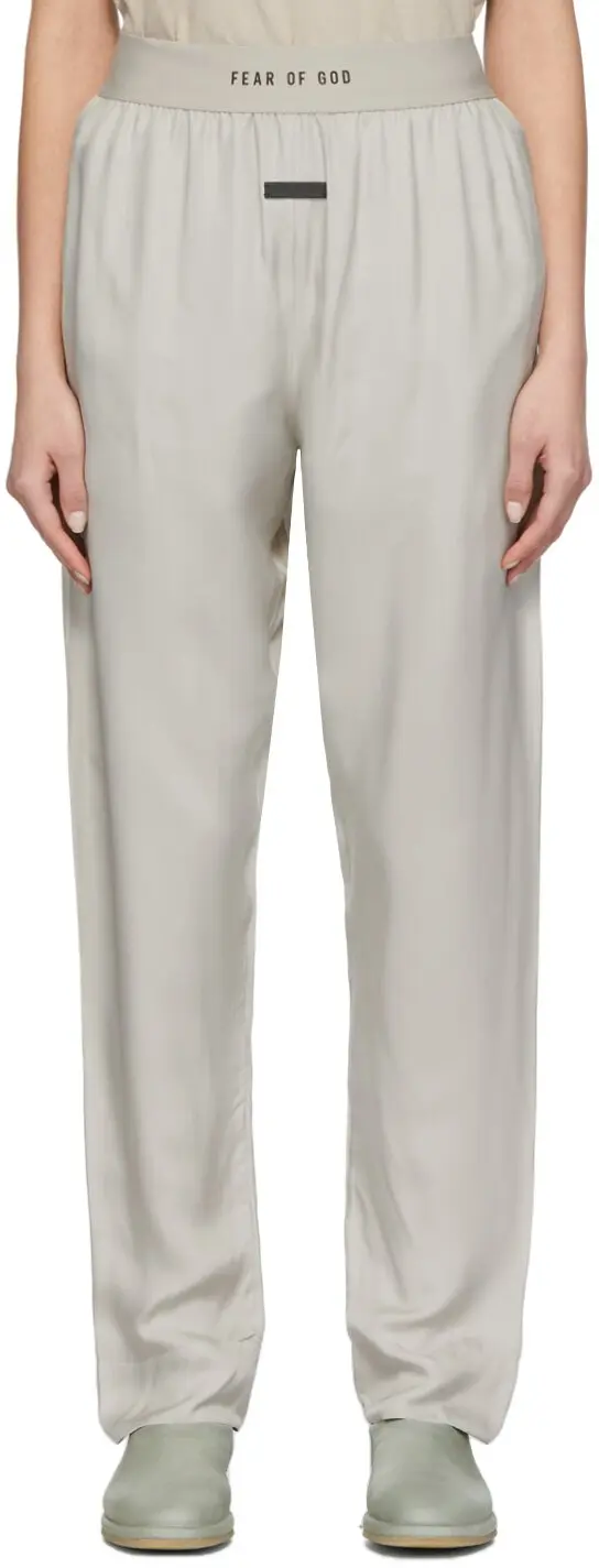 Fear Of God Logo Waistband Trousers - Gray