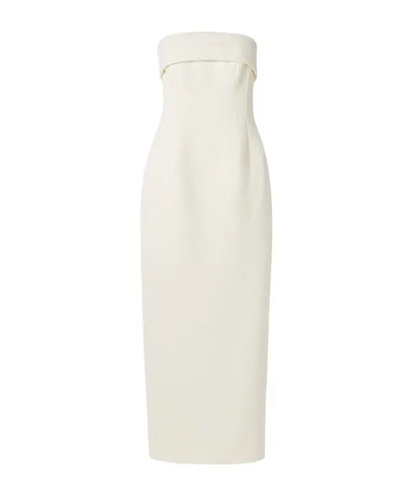 EMILIA WICKSTEAD Keeley Strapless Cloqué Maxi Dress