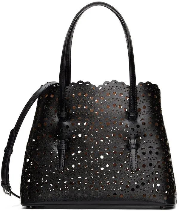 Alaïa Perforated Leather Shoulder Bag