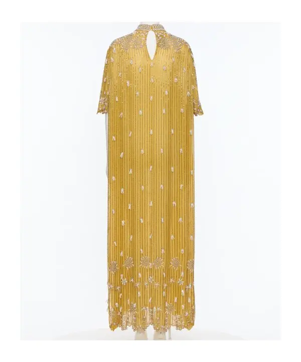 Valentino Garavani Embellished Short Sleeve Gown