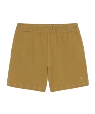 AMI Paris Logo Embroidered Beach Shorts