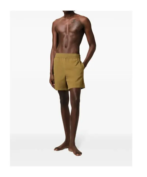 AMI Paris Logo Embroidered Beach Shorts