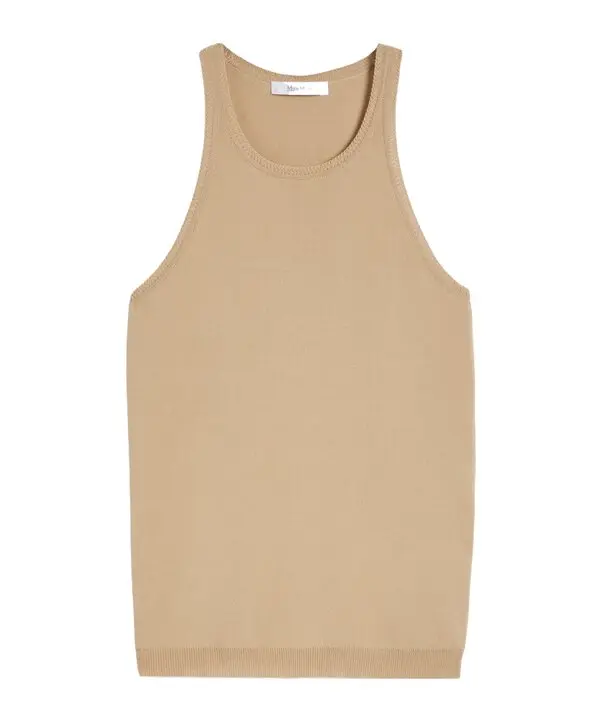 Max Mara Arnes Ribbed Tank Top - Sand-colored
