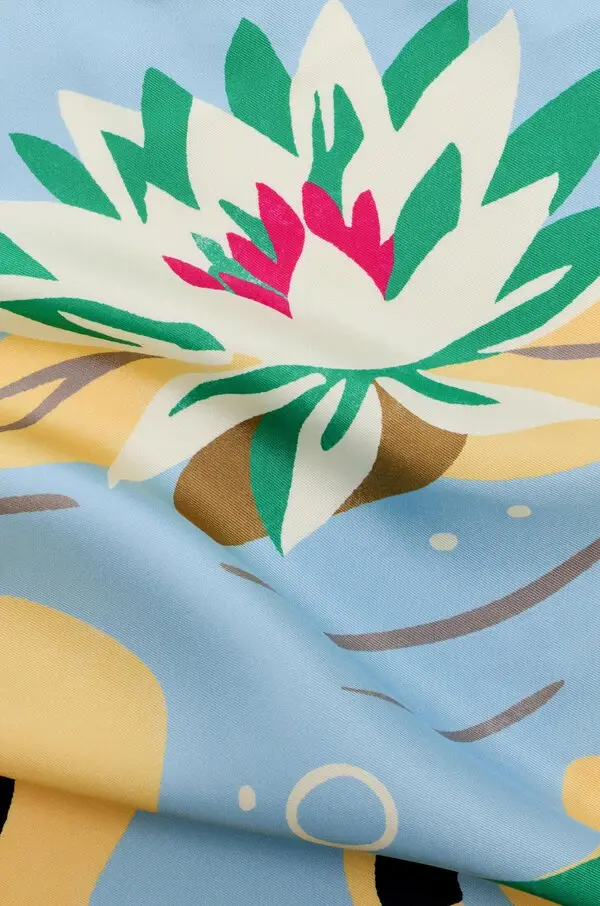 Loewe Double-sided Silk Scarf - White