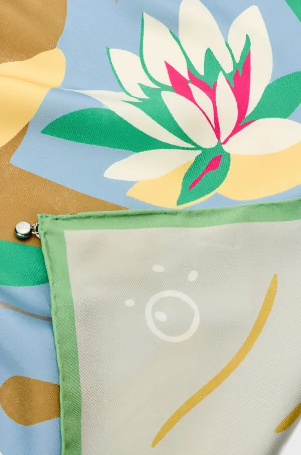 Loewe Double-sided Silk Scarf - White