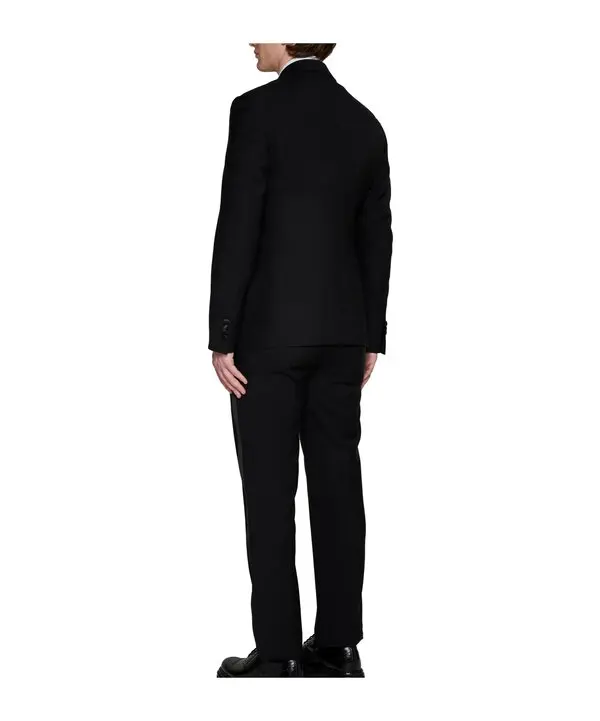Giorgio Armani Satin-lapel Slim Suits