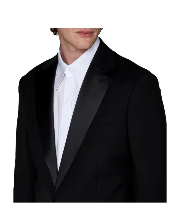 Giorgio Armani Satin-lapel Slim Suits