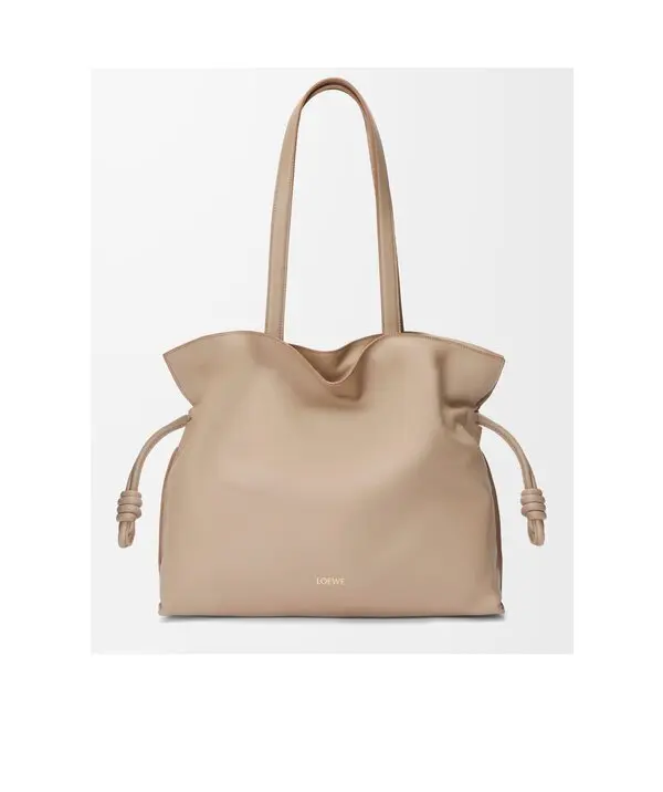 Loewe Flamenco Clutch In Nappa Calfskin - Sand