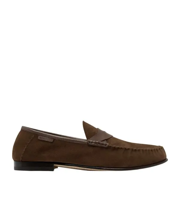 TOM FORD Almond Toe Slip-on Loafers