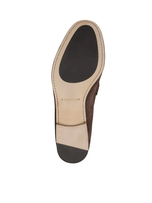 TOM FORD Almond Toe Slip-on Loafers
