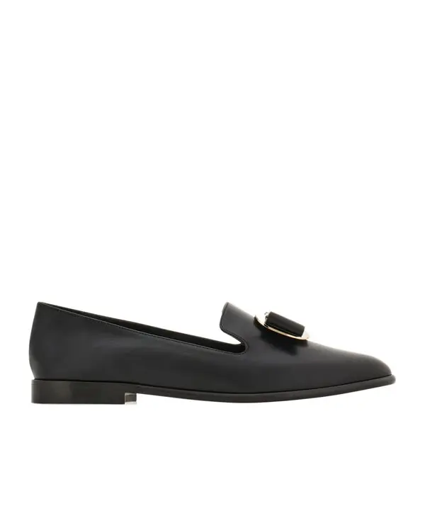 FERRAGAMO Vara Plate Loafers