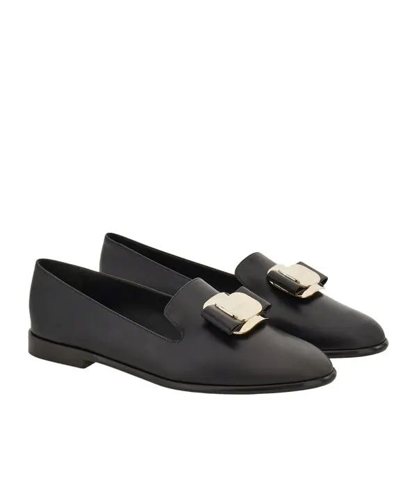 FERRAGAMO Vara Plate Loafers
