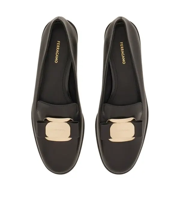 FERRAGAMO Vara Plate Loafers