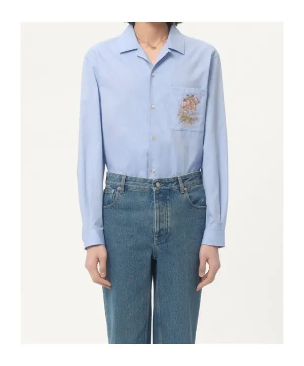 Valentino Garavani Floral Embroidered Button-up Shirt