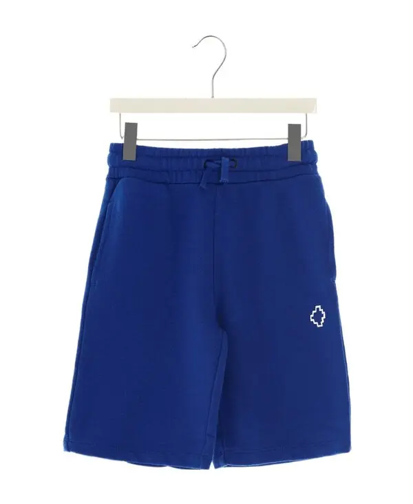 MARCELO BURLON COUNTY OF MILAN Cross-print Straight-leg Track Shorts