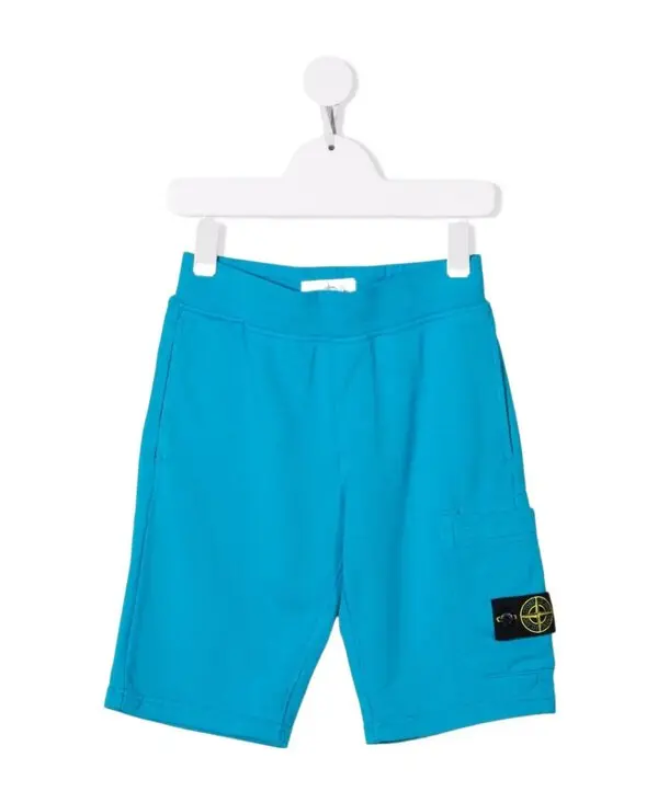 Stone Island Logo Detail Cargo Shorts