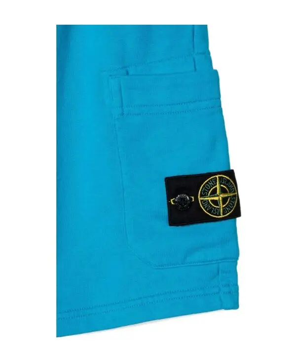 Stone Island Logo Detail Cargo Shorts