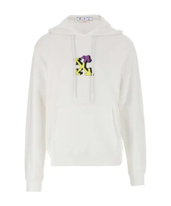 Off-White Graffiti-printed Drawstring Hoodie