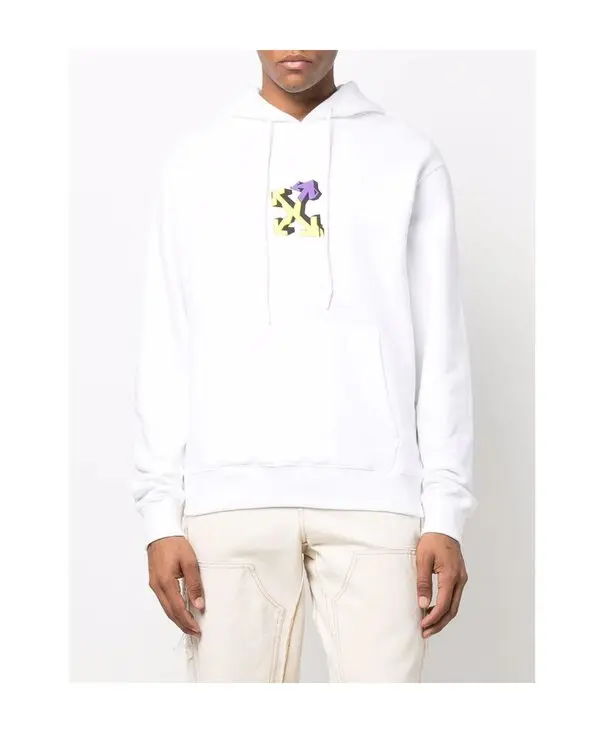 Off-White Graffiti-printed Drawstring Hoodie