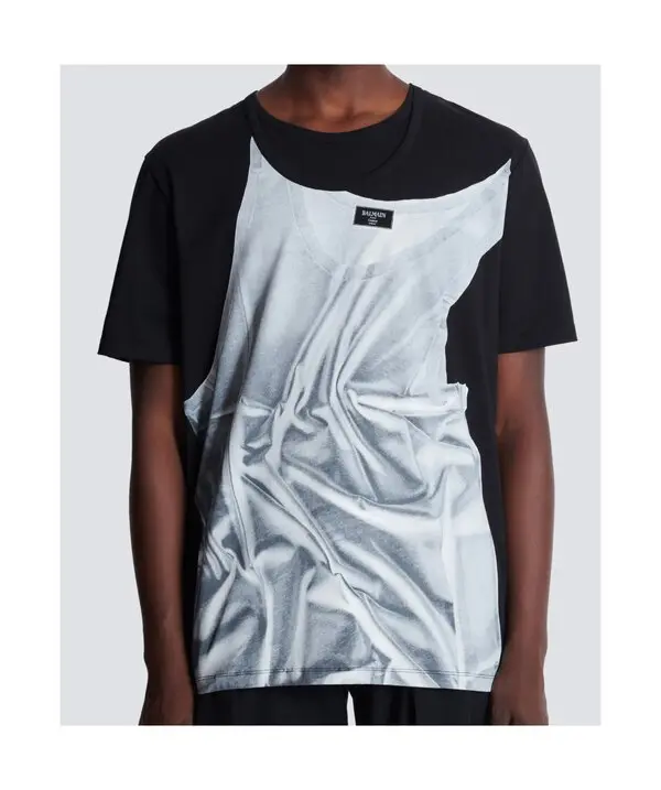 Balmain T-shirt With Tank Top Print