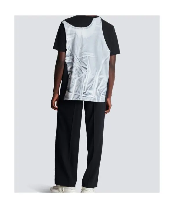 Balmain T-shirt With Tank Top Print