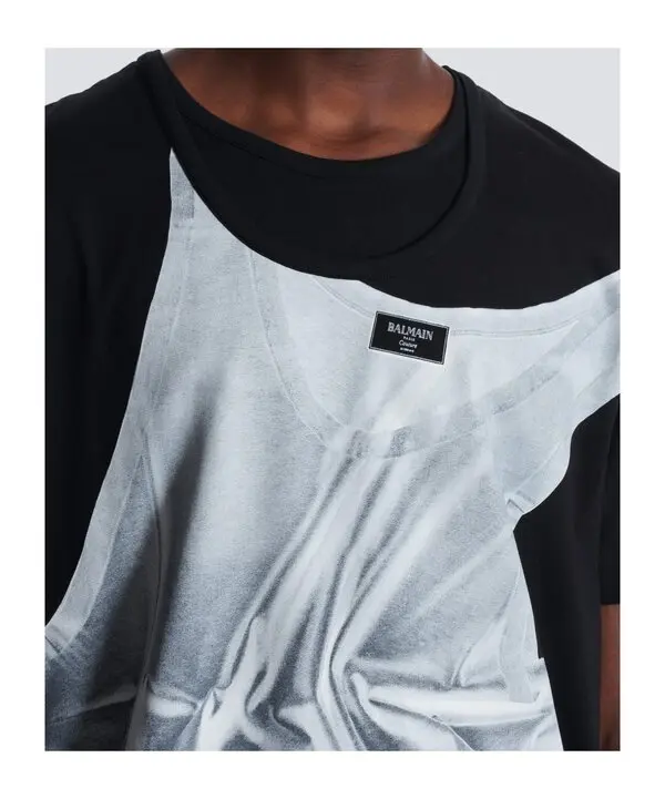 Balmain T-shirt With Tank Top Print