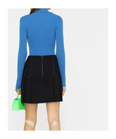 COURREGES Logo Embroidered Roll-neck Jumper