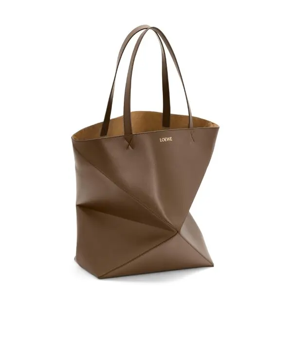 Loewe Puzzle Fold Large Tote Bag - Brown