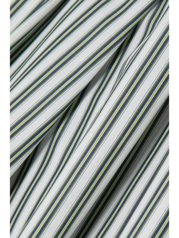 Rosie Assoulin A-line Striped Skirt With Lace Embellishment