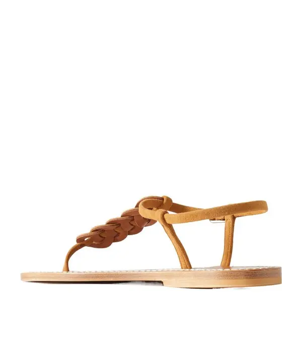 K.JACQUES Woven Suede Sandals