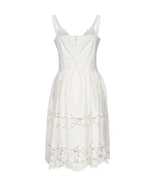 Dolce & Gabbana Sleeveless V-neck Midi Dress
