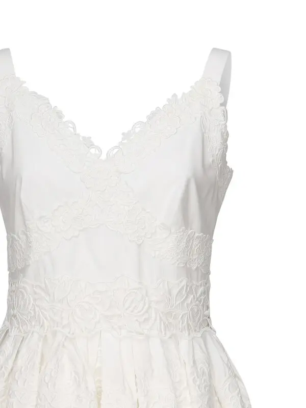 Dolce & Gabbana Sleeveless V-neck Midi Dress