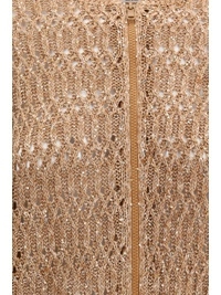 Brunello Cucinelli Dazzling Braids Zip Cardigan - Brown