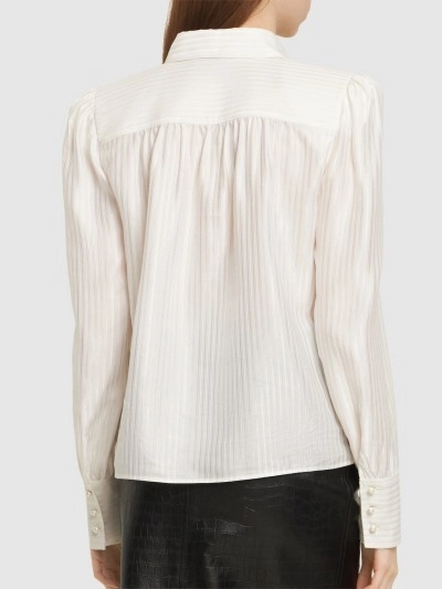 Alessandra Rich Button-front Jacquard Shirt