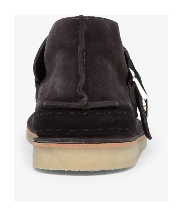 Fendi Suede Desert Boots With Ff Baguette Clasp